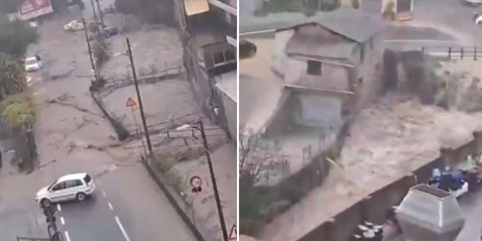 Überflutungen – Schwere Unwetter in Genua - oe24.at
