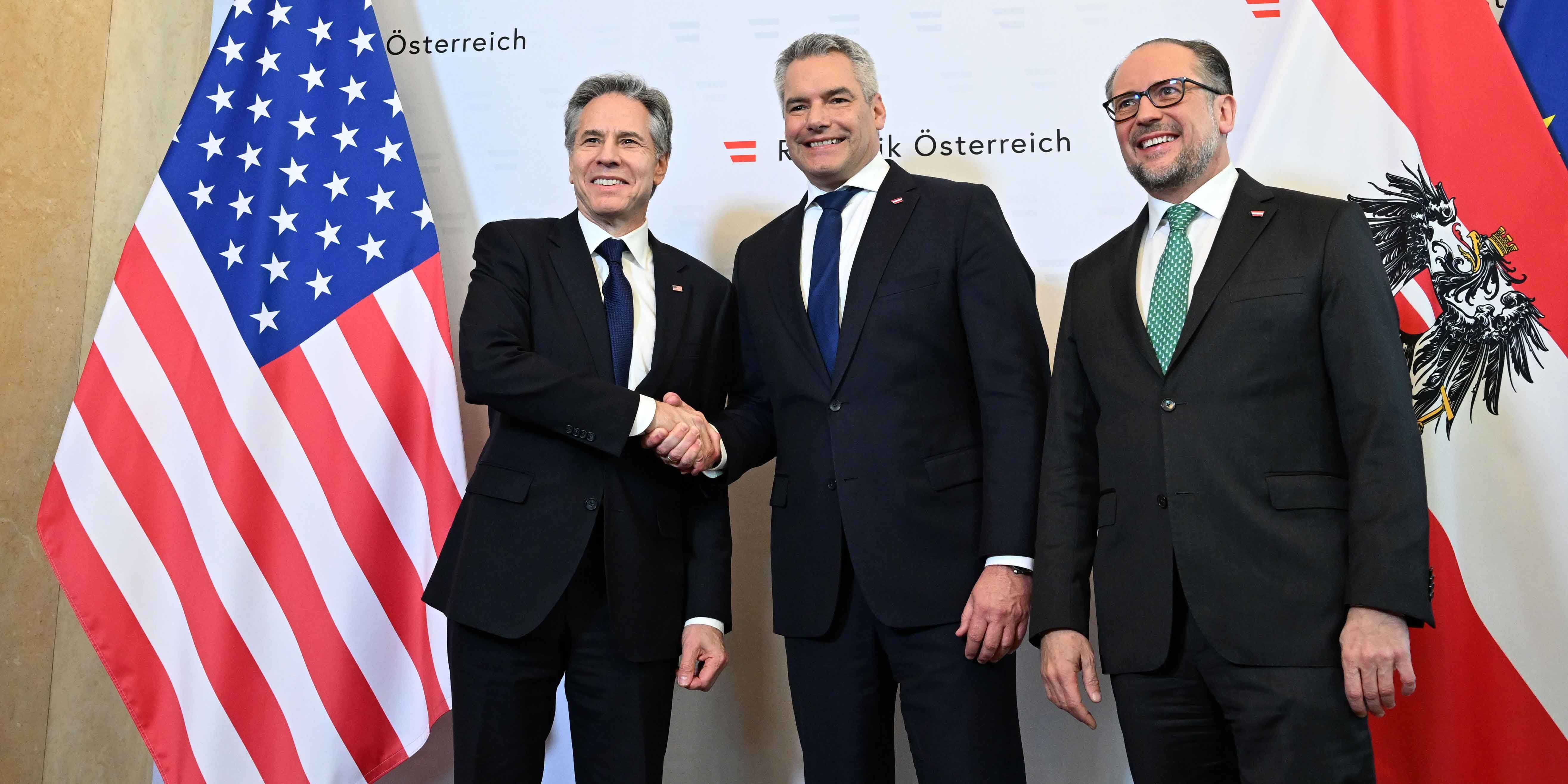Blinken wie der Blitz: US-Minister in Wien - oe24.at
